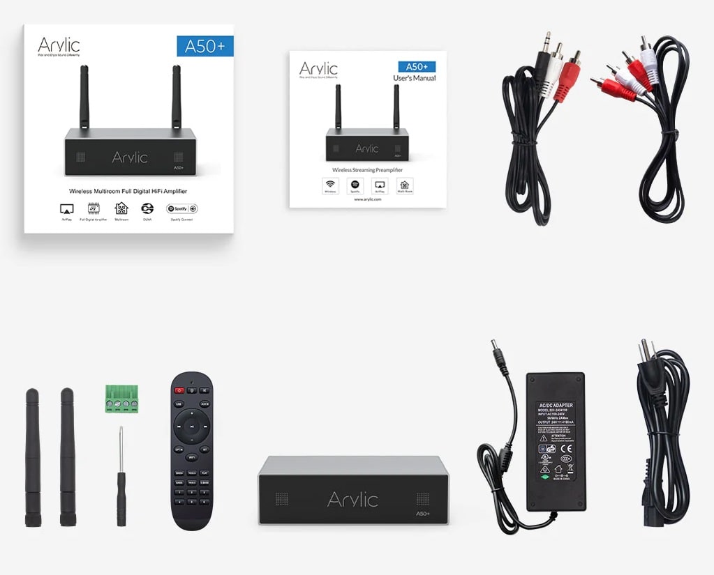 Arylic A50+ bezprzewodowy wzmacniacz stereo